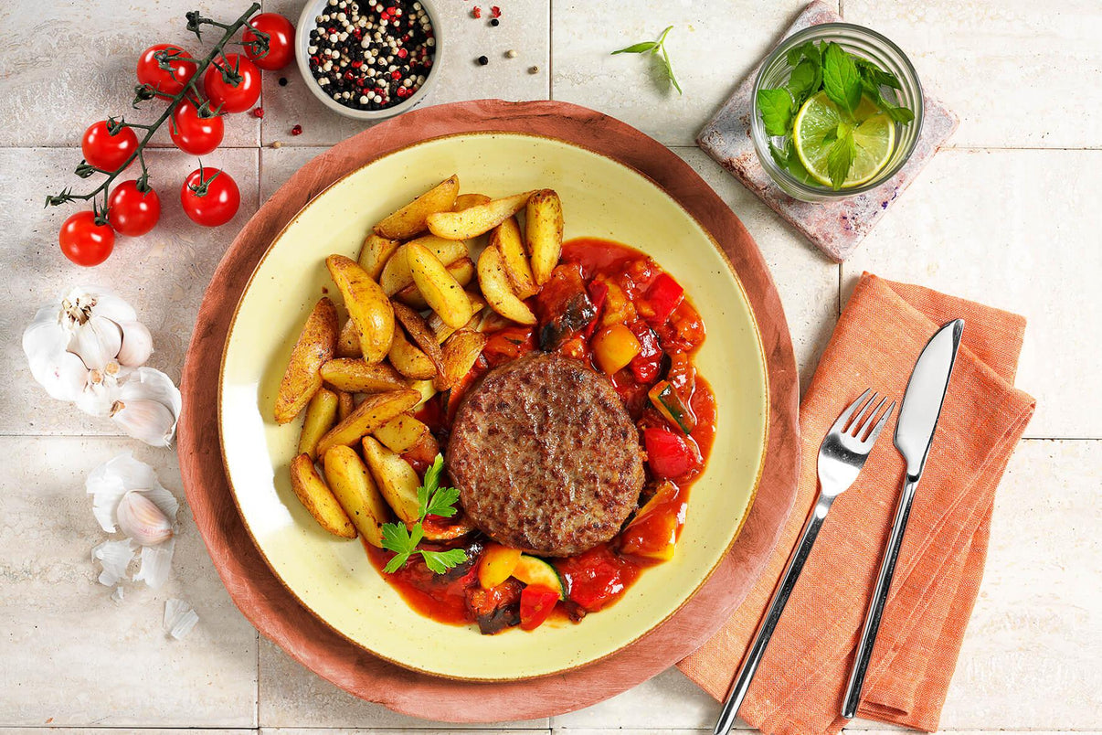 Rinderhacksteak "Mediterrano" – HOFMANNs