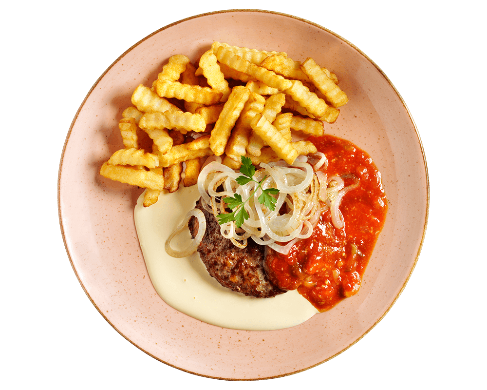 Rinderhacksteak "Rot-Weiß" – HOFMANNs