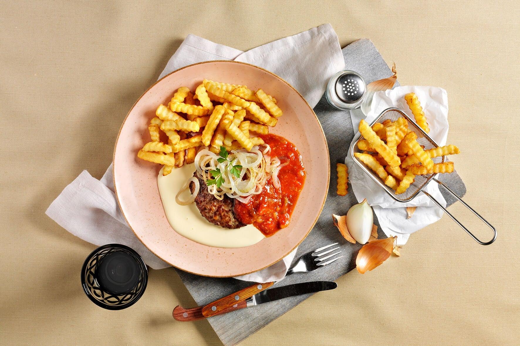 Rinderhacksteak "Rot-Weiß" – HOFMANNs